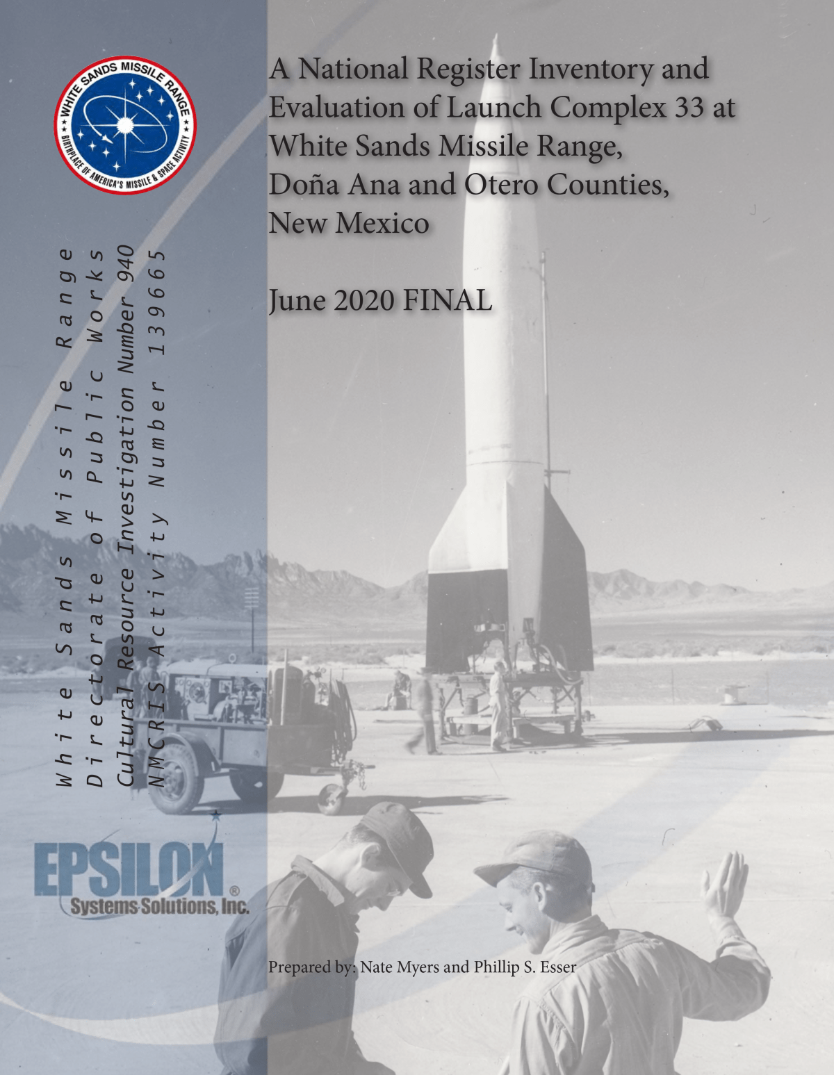 Reports for the National Register of Historic Places – White Sands ...