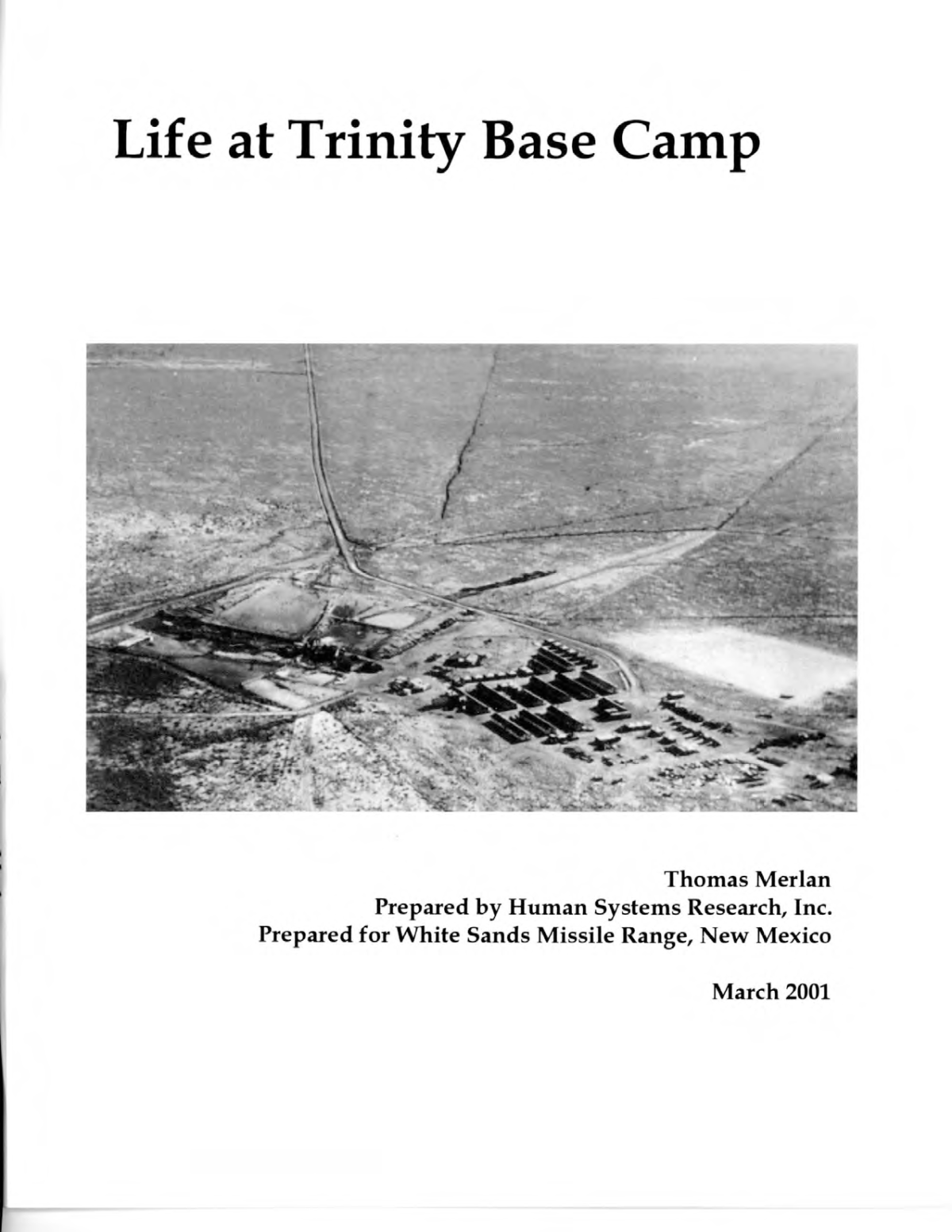 Human Systems Research Historical Monographs – White Sands Missile ...